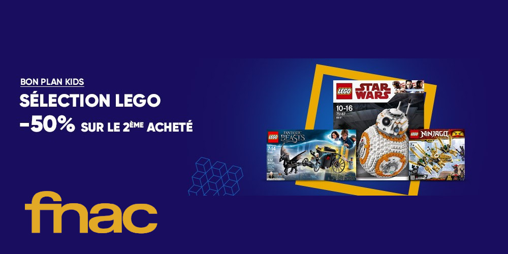 A la FNAC : 1 LEGO acheté, le 2ème à -50% - Brickonaute