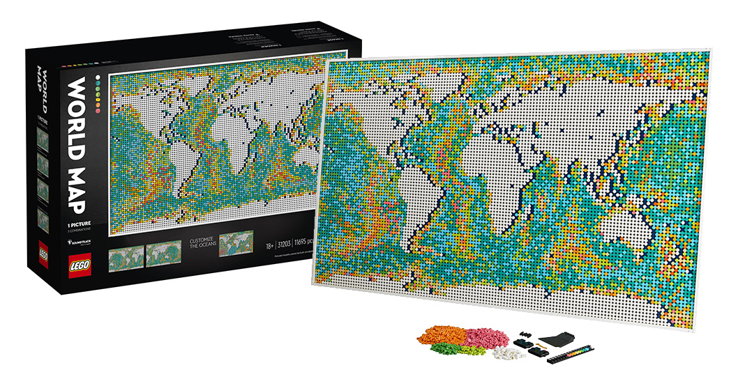 LEGO Art 31203 World Map : l'annonce officielle - Brickonaute