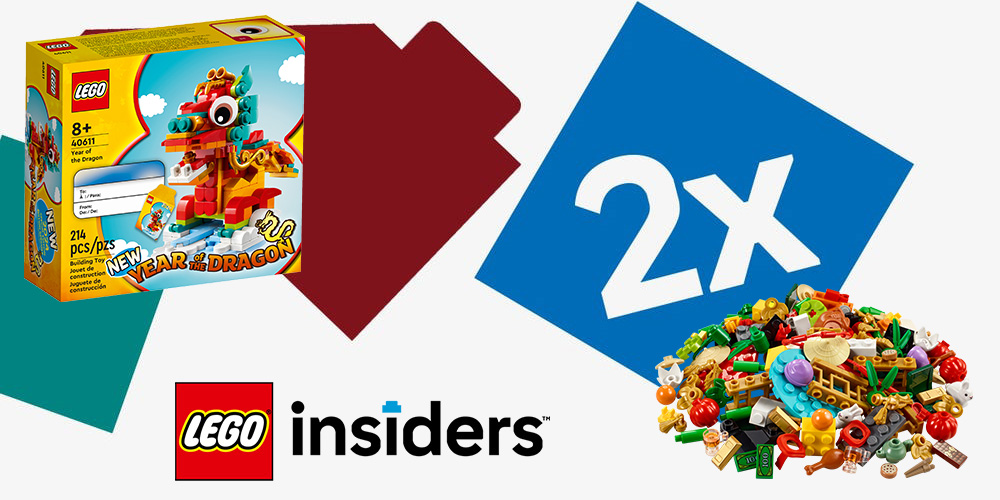 Chez LEGO : points Insiders doublés, le set 40611 Year of the Dragon et ...