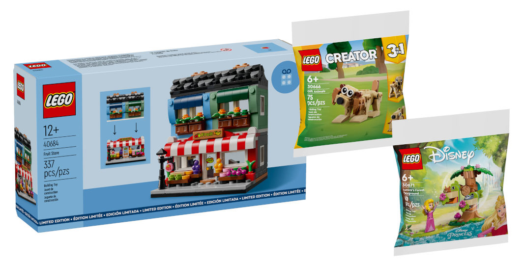 Chez LEGO : le set 40684 Fruit Store et deux polybags sont offerts ...