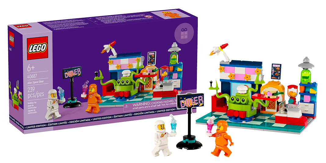 Bientôt offert chez LEGO : 40687 Alien Space Diner - Brickonaute