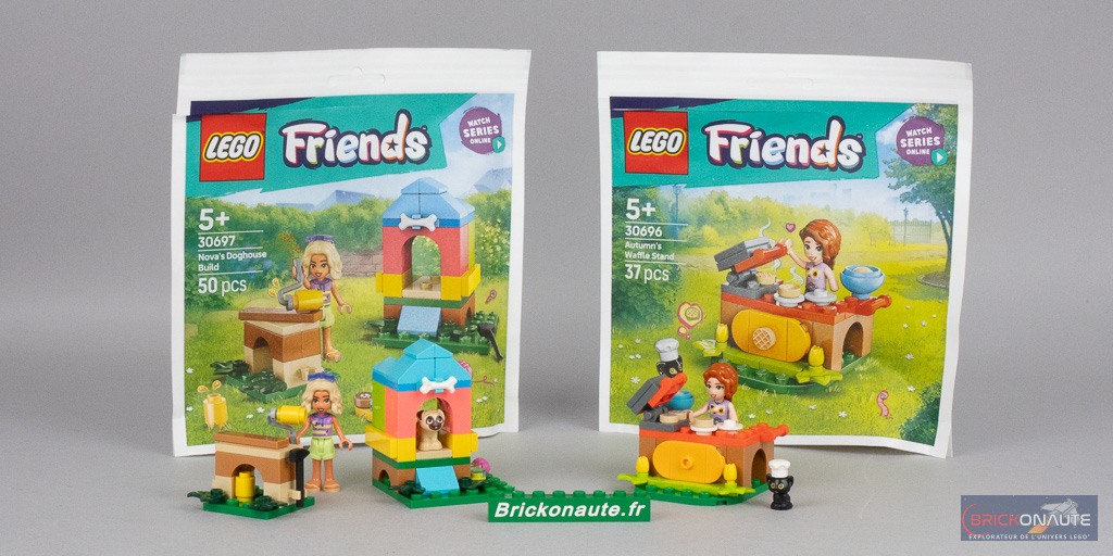 Micro-review LEGO Friends 30696 Autumn's Waffle Stand & 30697 Nova's ...